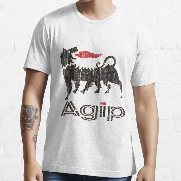 "Agip T-ShirtAzienda Generale Italiana Petroli 1926" Essential T-Shirt for Sale by TasalBanuel ...