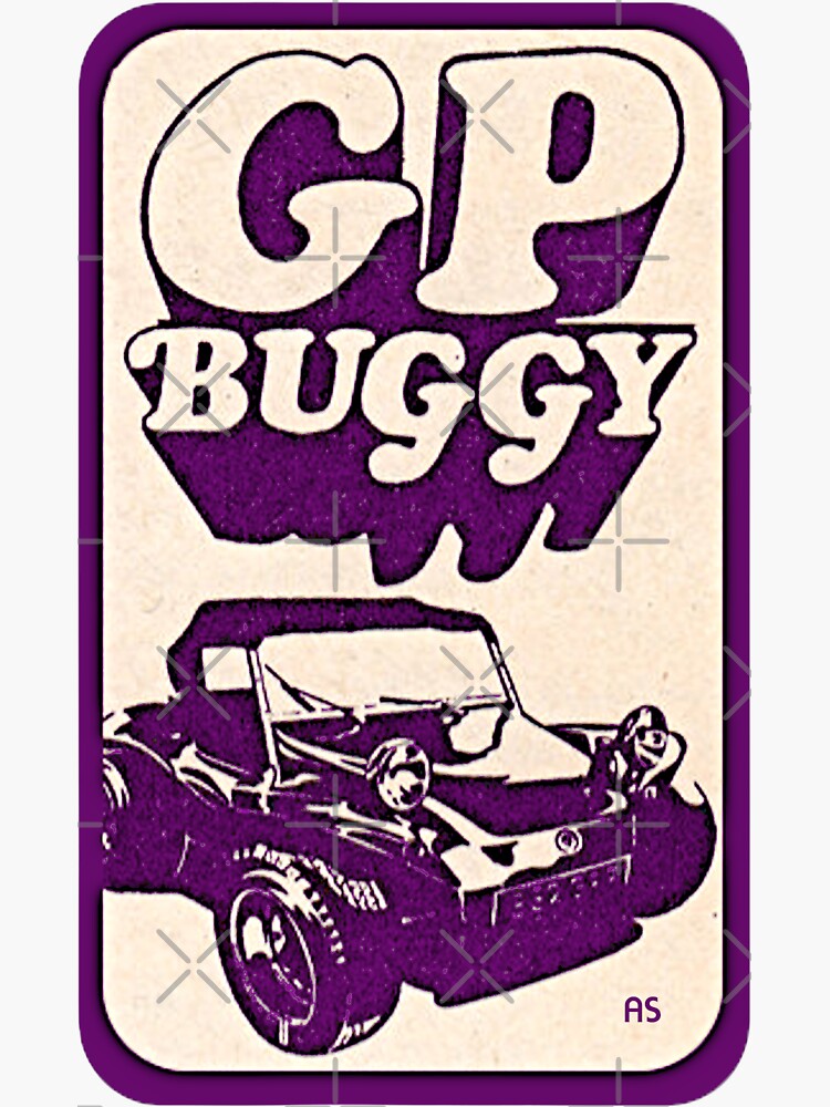 "GP Beach Buggy Decal Vintage" Sticker for Sale by SimonAllen | Redbubble