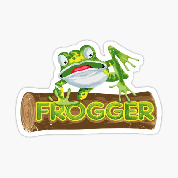 "Frogger" Sticker by JaikVillaflo | Redbubble
