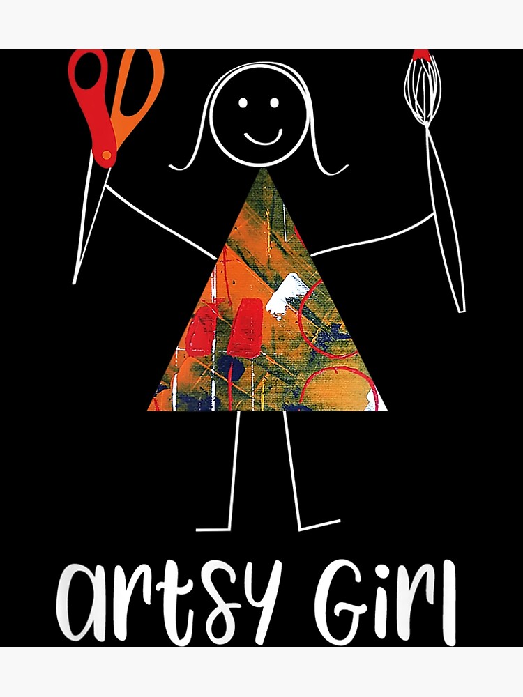 "Funny Artsy Girl Women Artists" Poster by SeyedshiNaia | Redbubble