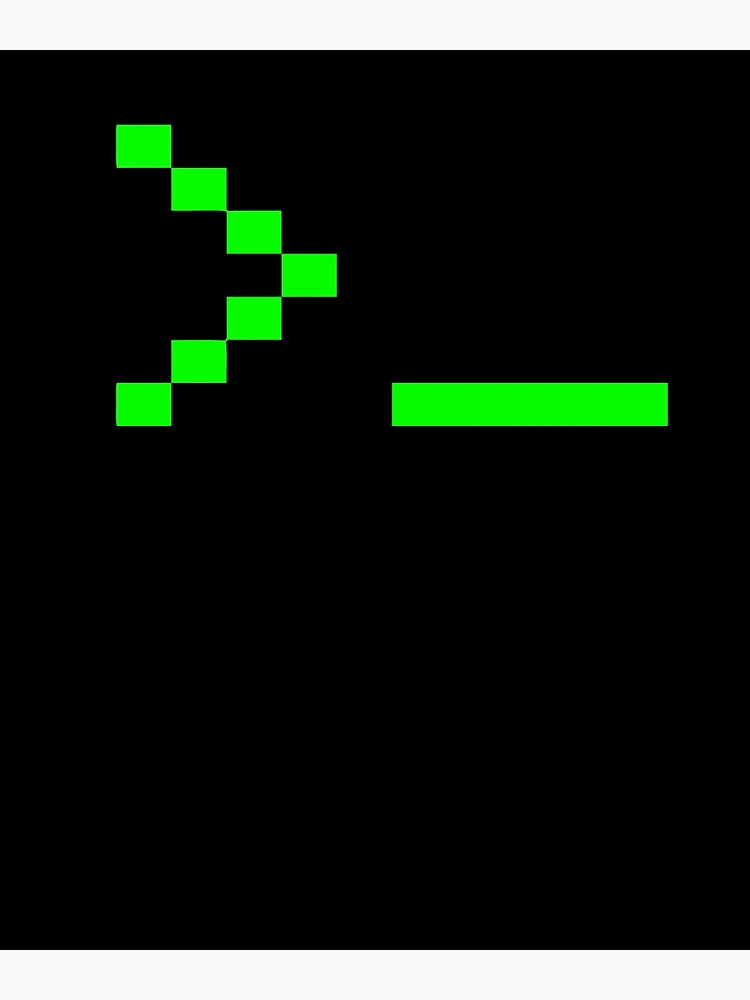 "Old School Computer Text Input Prompt" Art Print for Sale by ...