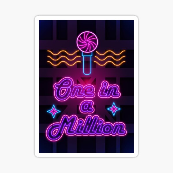 "one In a Million" Sticker by Vectorheroes | Redbubble