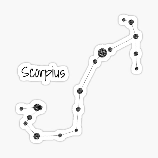 Scorpius Constellation Sticker By Ellenjenkins Redbubble