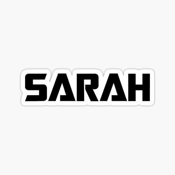 "Sarah" Sticker for Sale by carriepotter | Redbubble