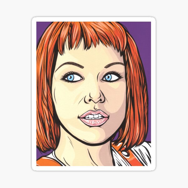 "Leeloo" Sticker for Sale by turddemon | Redbubble