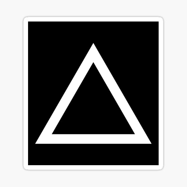 "Squid game - red suit - Triangle - Soldier" Sticker for Sale by ...