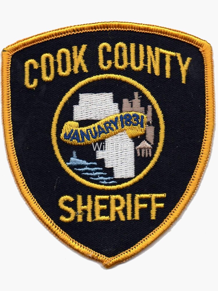 "Cook County Sheriff" Sticker for Sale by Will DP | Redbubble