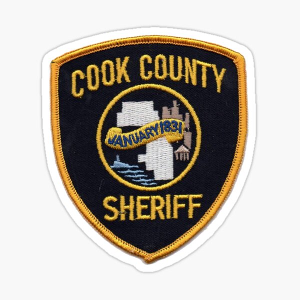 "Cook County Sheriff" Sticker for Sale by Will DP | Redbubble