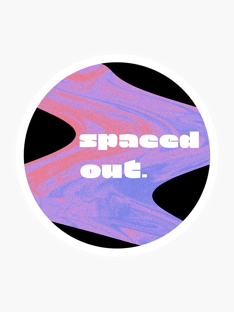 "Spaced Out Round Design" Sticker by ArtistAhoy | Redbubble