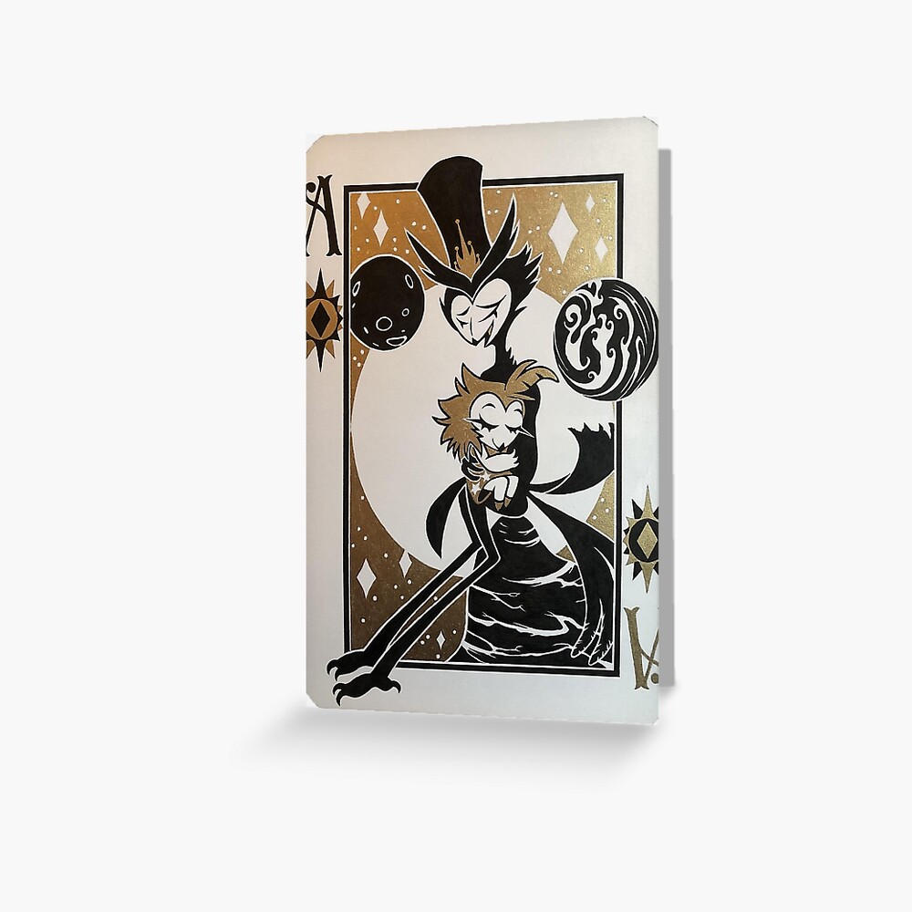 "Stolas Ace Playing Card - Helluva Boss" Greeting Card for Sale by ...