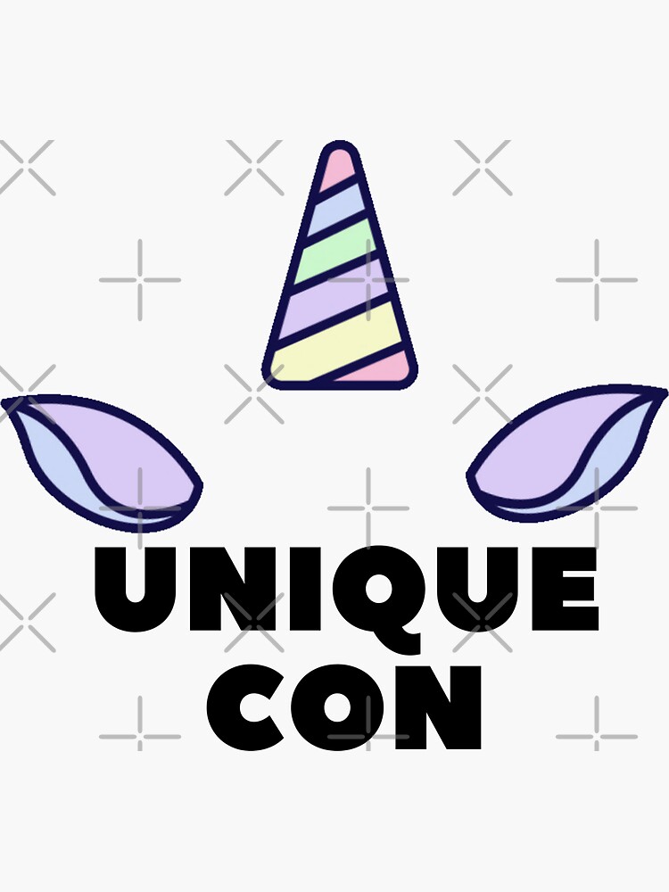 "Unicorn - Unique con" Sticker for Sale by swethaam | Redbubble