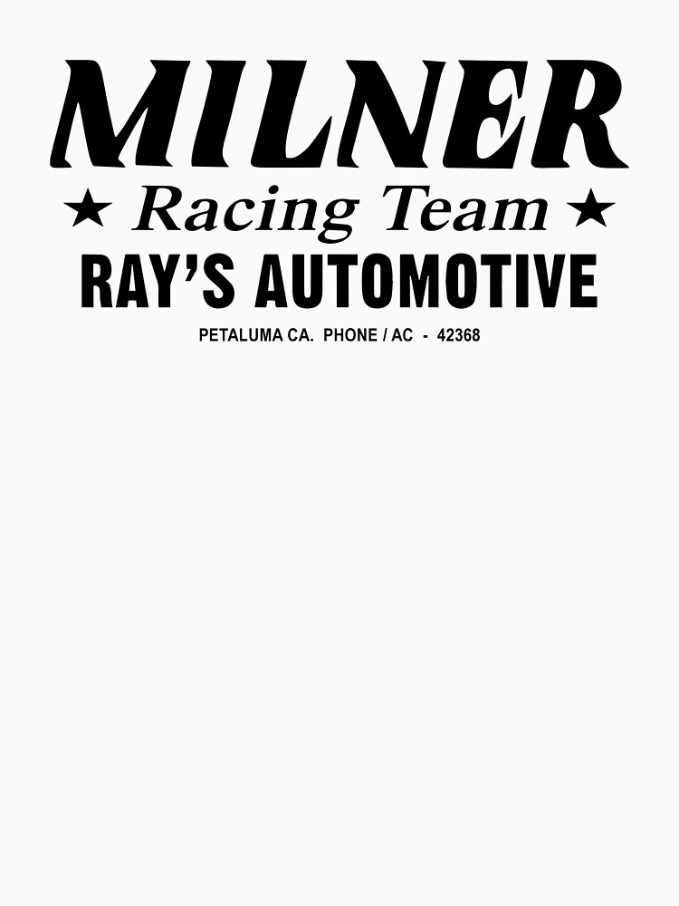 "Milner Racing Team" T-shirt for Sale by dunnzurng | Redbubble | milner ...