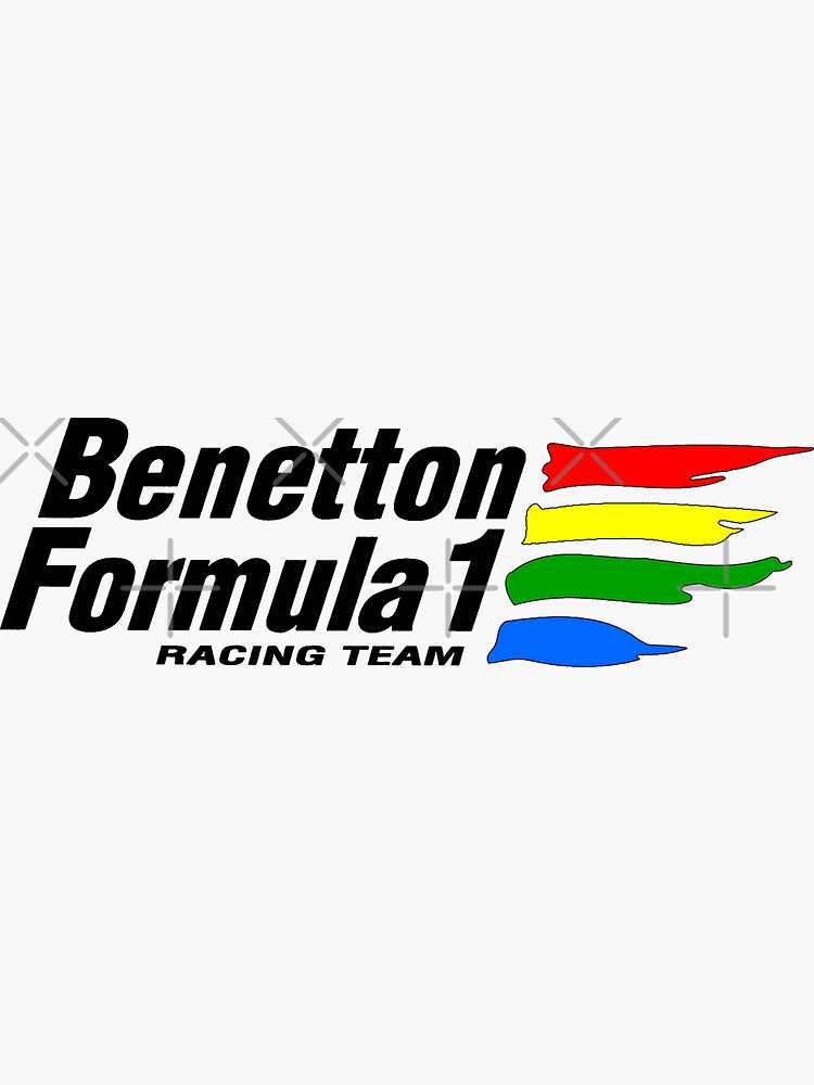"Benetton Formula Team Retro 90s" Sticker for Sale by MKD1 | Redbubble