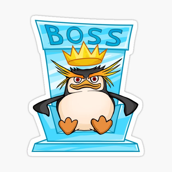 "King Penguin - The Throne" Sticker for Sale by Innostudio | Redbubble
