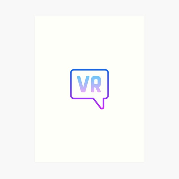 "VR chat logo" Art Print by JaroNT | Redbubble