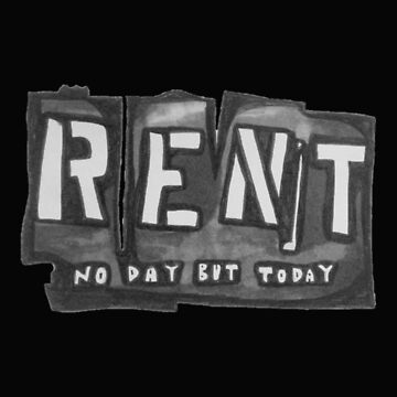 "RENT" Sticker for Sale by CastelloLukeba | Redbubble