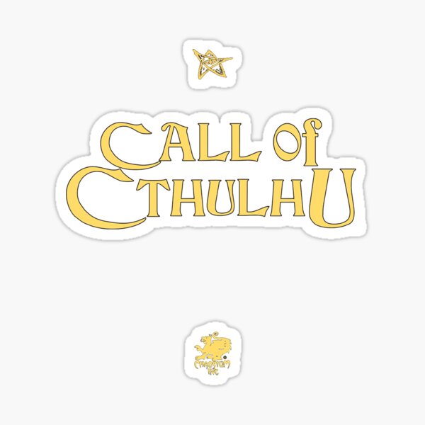"call of cthulhu text" Sticker by DelgadoStrum | Redbubble