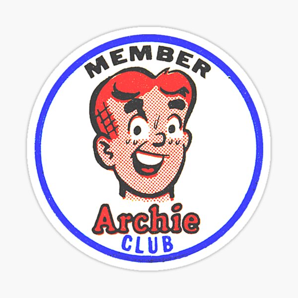 "Archie Fan Club " Sticker for Sale by Chalesket13 | Redbubble