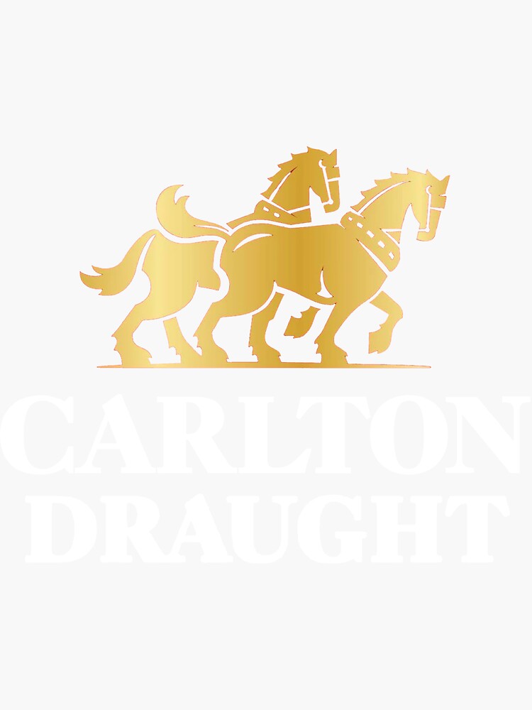 "Elegant Carlton Draught" Sticker for Sale by lareibaan | Redbubble