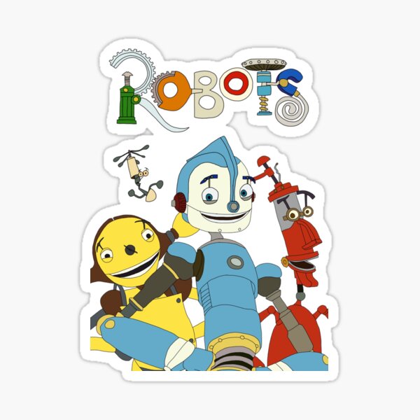 "Robots" Sticker for Sale by RyallDesign | Redbubble