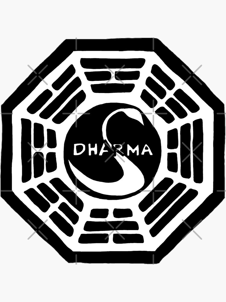 "Dharma" Sticker for Sale by RyallDesign | Redbubble