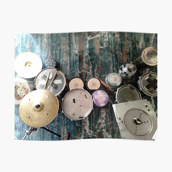 "Original Street Drum kit " Poster for Sale by ZanshinUniverse | Redbubble