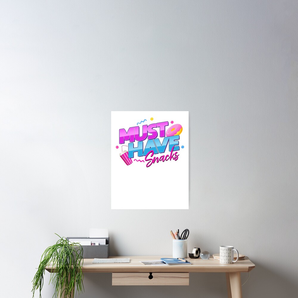 "Morejstu Merch Jstu Must Have Snacks" Poster by MaaShop | Redbubble