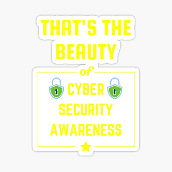 "Cyber Security Awareness - Cyber Security" Sticker for Sale by ...