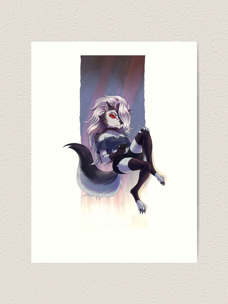 "Loona wolf Helluva Boss chibi " Art Print for Sale by teraMerchShop ...