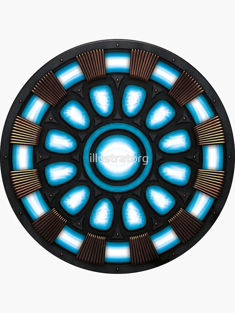 "ARC REACTOR classic" Sticker by illustratorg | Redbubble