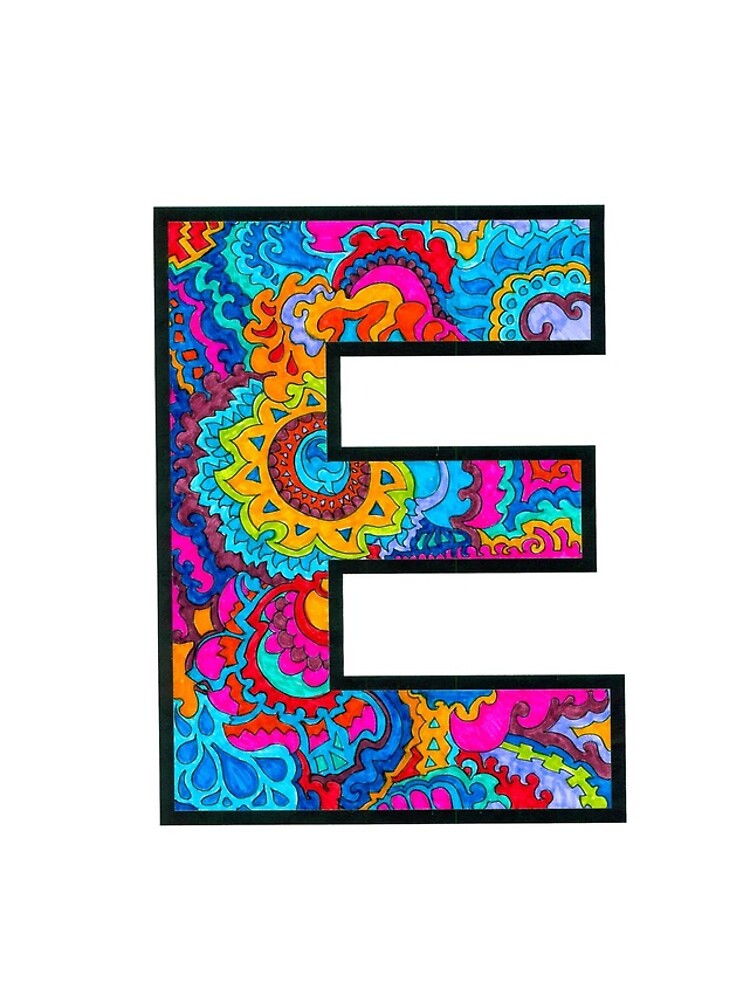 "Letter E doodle" iPhone Case & Cover by HannahStaab | Redbubble