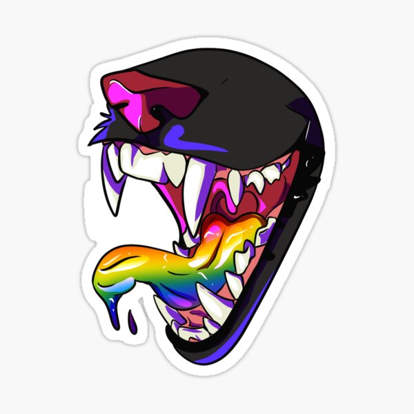 "Furry pride maw" Sticker for Sale by paintingflames | Redbubble