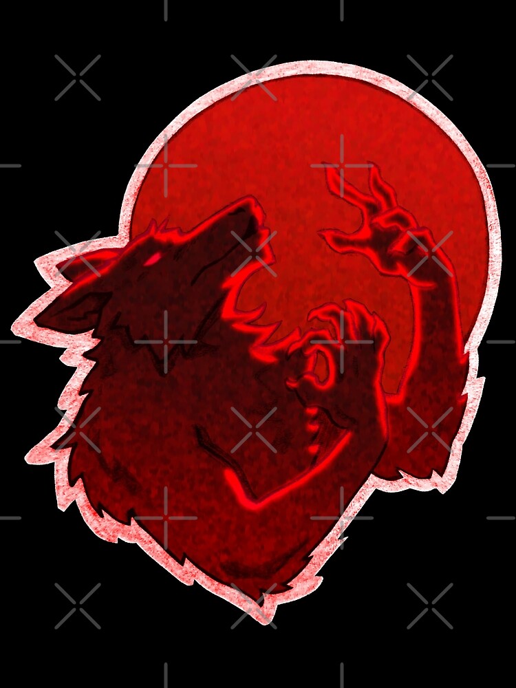 "Halloween Howling Werewolf Blood Moon" Poster for Sale by RHokeArt ...