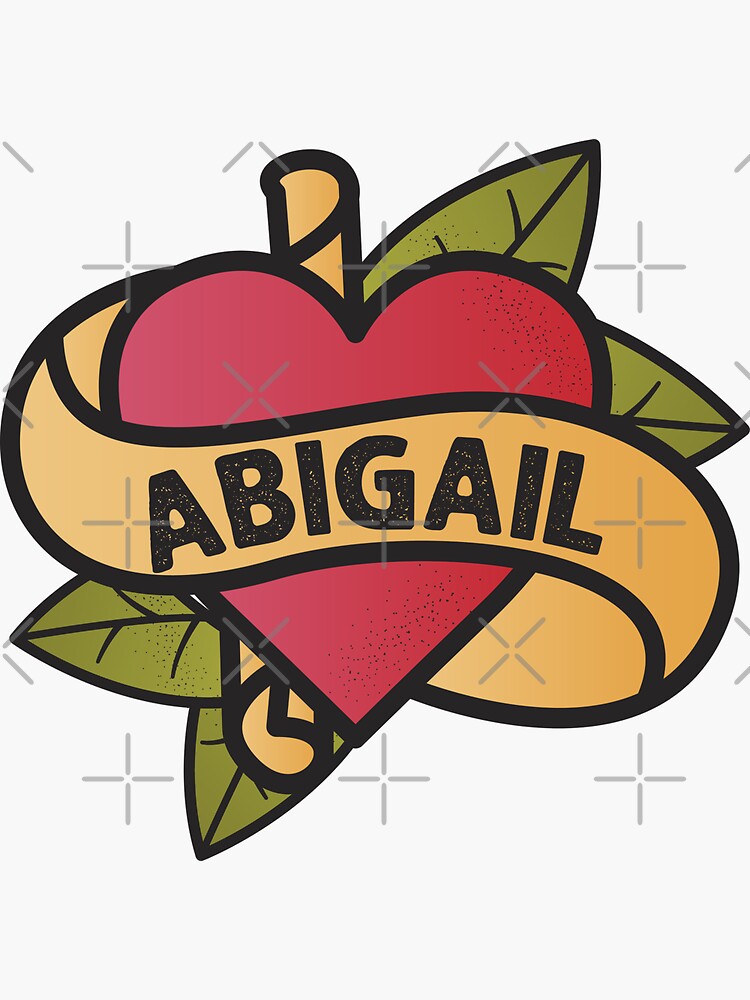 "Abigail Name" Sticker for Sale by VintagePathway | Redbubble