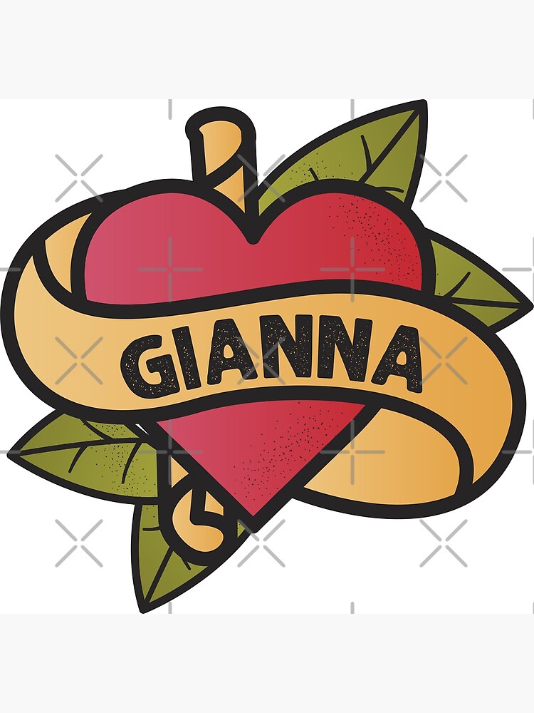 "Gianna Name" Poster for Sale by VintagePathway | Redbubble
