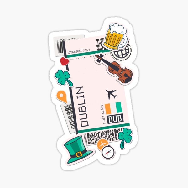 "Dublin Ireland Special Case Design" Sticker for Sale by Klotho-Fashion ...