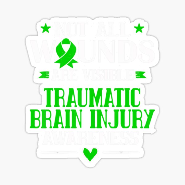 "Traumatic Brain Injury Awareness Tbi" Sticker for Sale by ...