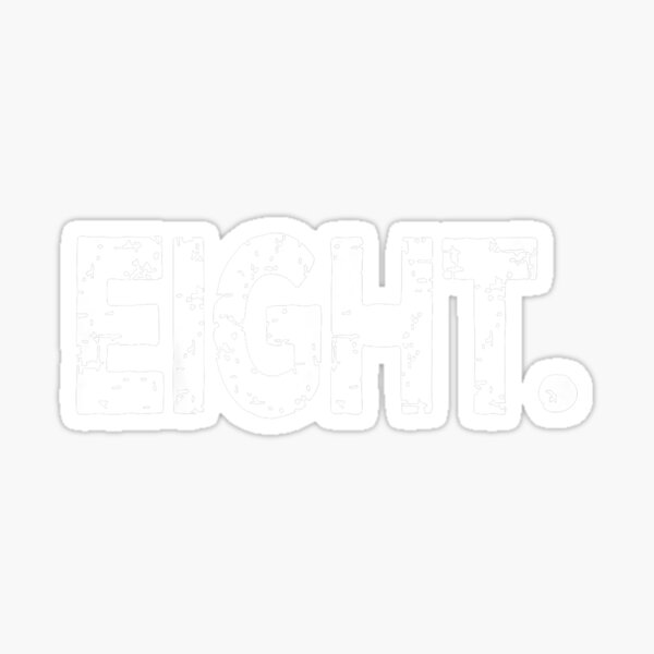 Kids Eighth Birthday Boy 8 Year Old Birthday Boy Outfit Sticker For kids-eighth-birthday-boy-8-year-old-birthday-boy-outfit-sticker-for