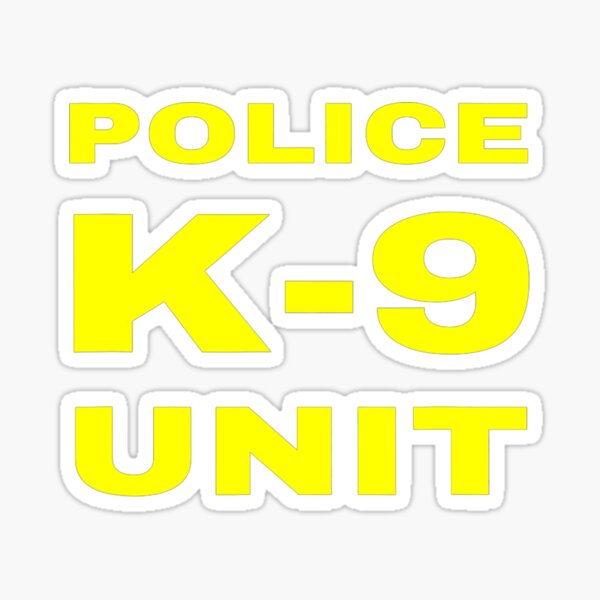 "Police K9 Unit Officer Tactical K9 Dog Handler Trainer Gift " Sticker ...