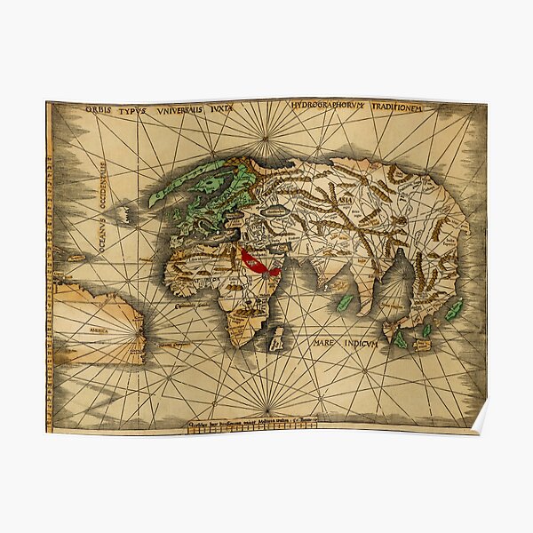 "World Map 1505" Poster by mollyfare | Redbubble