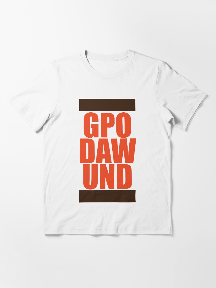 "GPO DAW UND (Brown/Orange)" T-shirt for Sale by Pelicaine | Redbubble ...