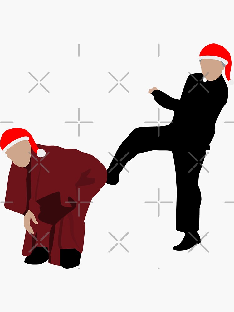 "Kicking Bishop Brennan Up the Arse - Christmas Edition" Sticker for ...