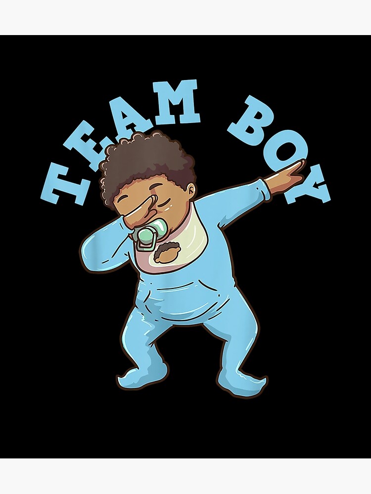 "Gender Reveal Team Boy" Poster for Sale by RomishiAurra | Redbubble