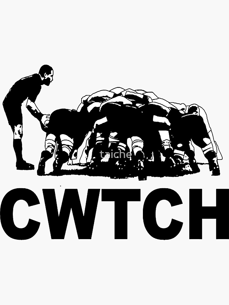 "Cwtch Welsh Rugby Humour" Sticker for Sale by taiche | Redbubble