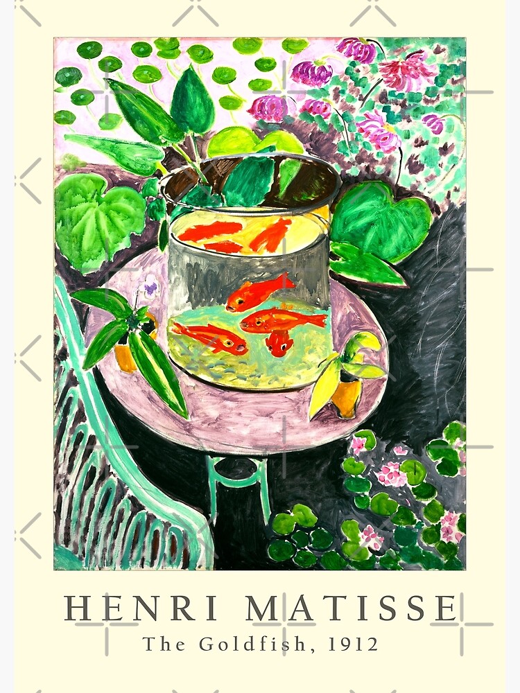 "Henri Matisse Wall Decor Exhibition Poster The Goldfish 1912 HIGH ...