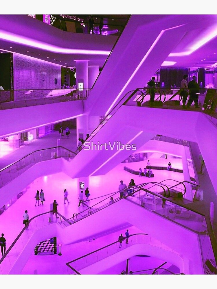 "Vaporwave Mall Aesthetic Mallsoft Ambient Purple" Sticker by ...
