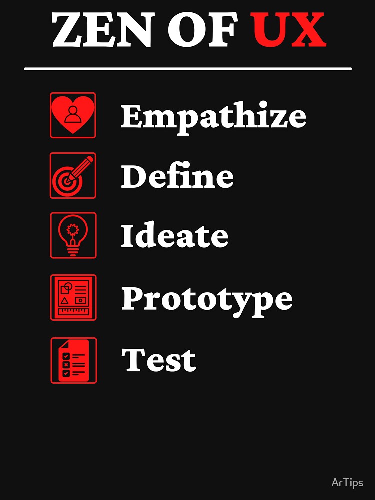"UX Design - Design thinking process" T-shirt for Sale by ArTips ...
