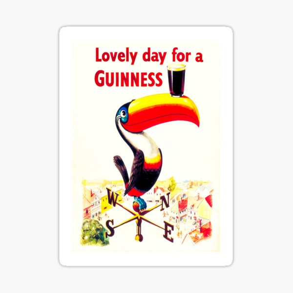 "Guinness Toucan , Guinness Alcohol Advertising Poster, Guinness poster ...