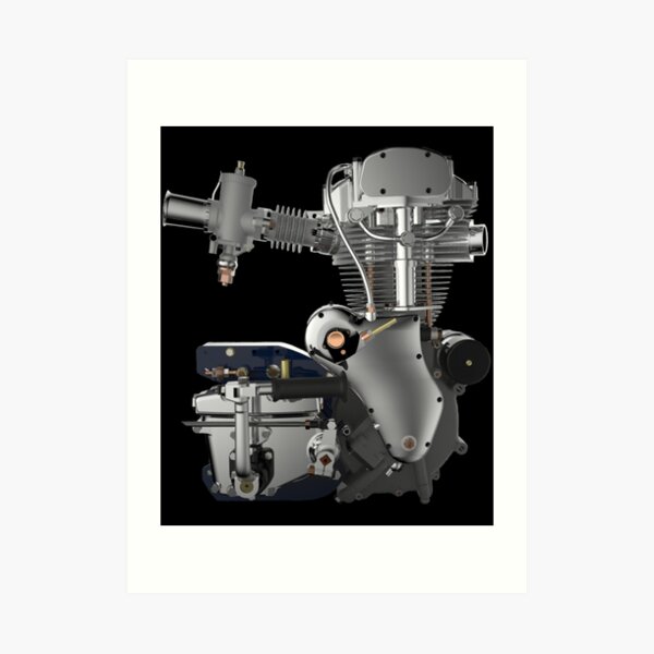 "Velocette Thruxton Engine " Art Print for Sale by SpicyGarmzz | Redbubble