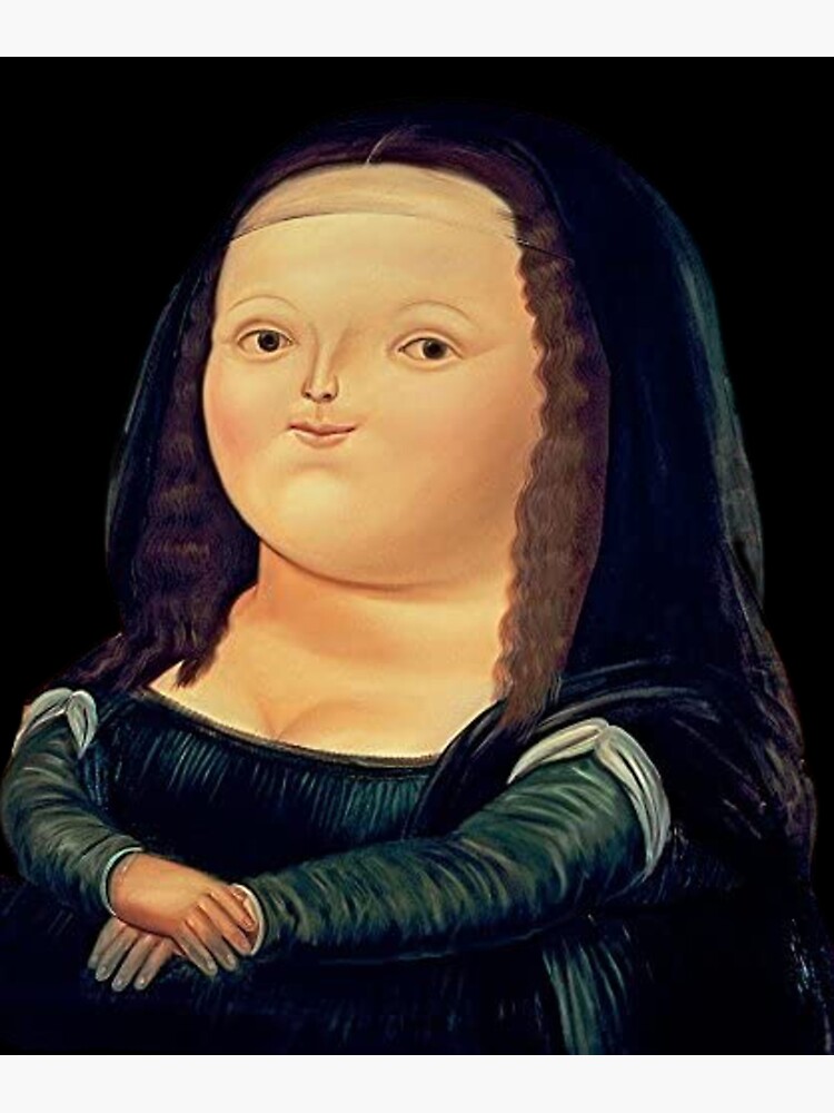 "Fat Mona Lisa" Poster for Sale by Adbor-Tb | Redbubble